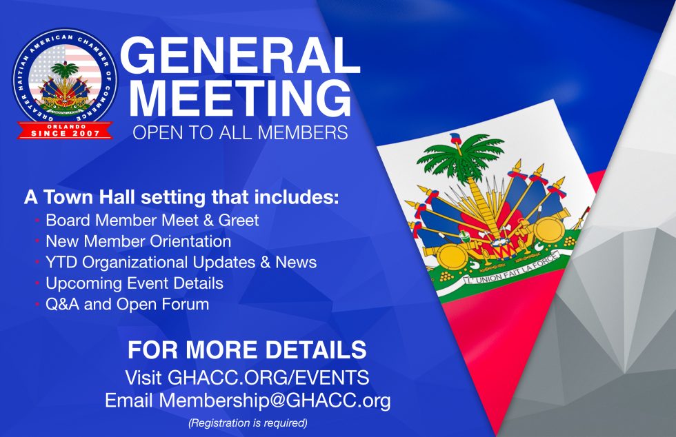 General Body 2025 First Quarterly Meeting | GHACC | Greater Haitian ...